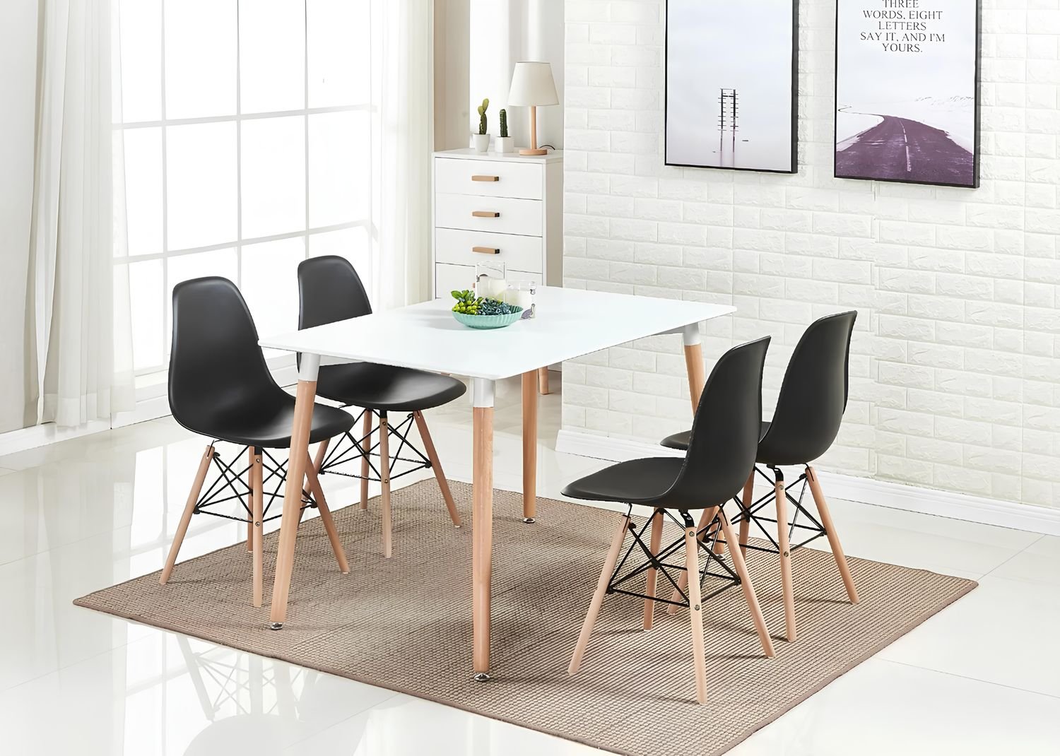 Modern Dining Table and Chairs Set – zeeshfurniture.co.uk